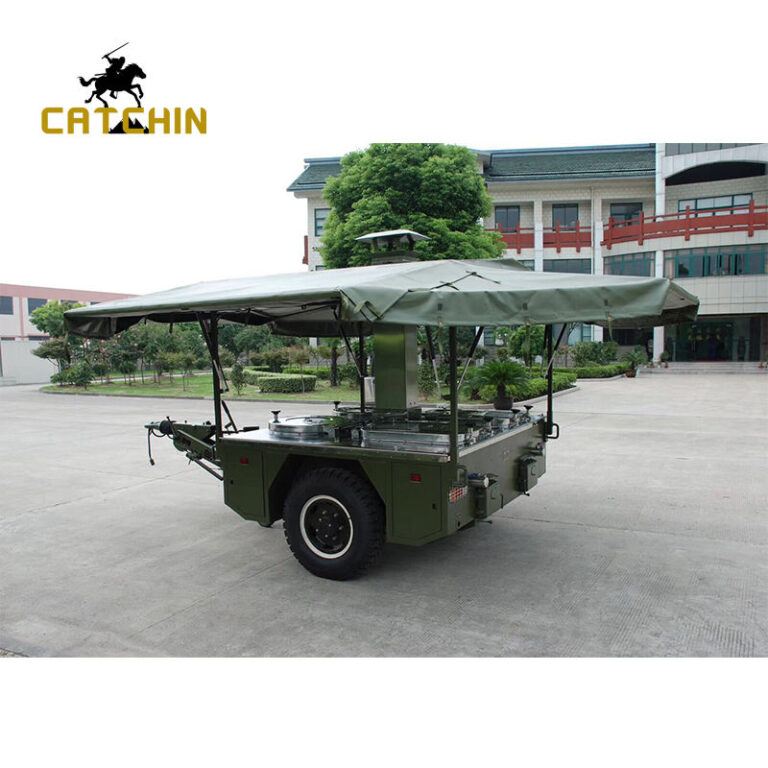 Mobile Field Kitchen Trailer for cooking 150 Persons' meals military ...