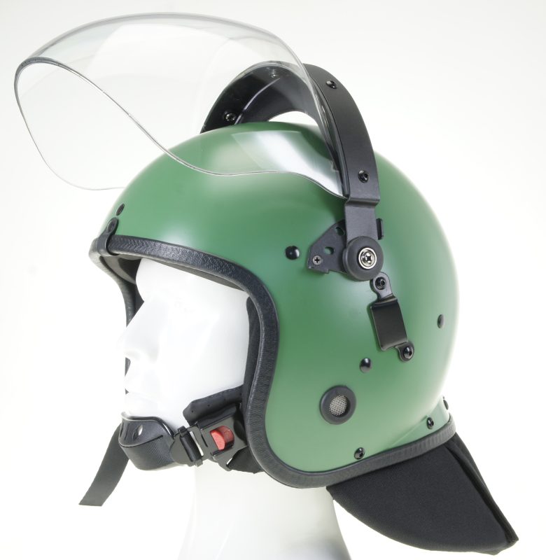 Riot Helmet with a Convex Visor - Military Equipment Supplier