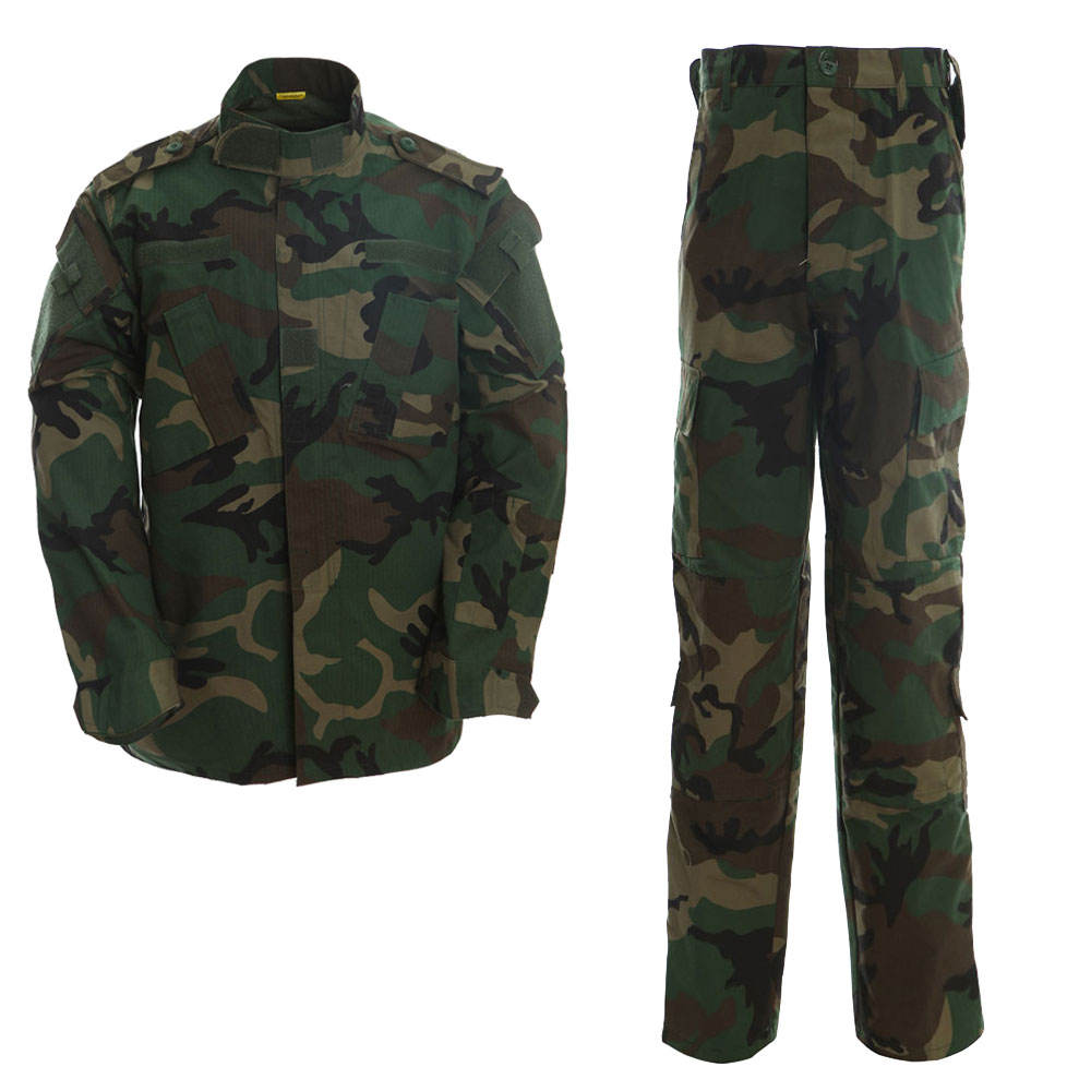 Woodland Camouflage Suit Acu Style Rip-stop Tactical Training Clothing ...